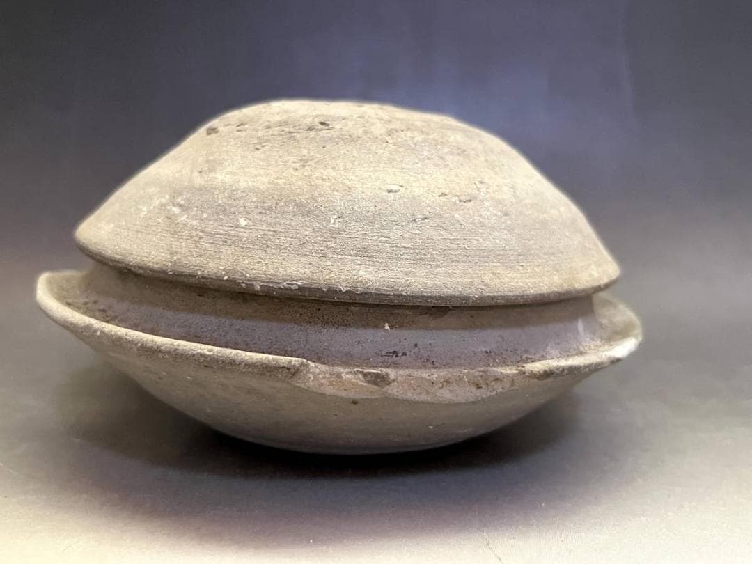 蓋物■土器 須恵器 喰籠 土物 カケ有 発掘品 須恵器 古代 時代物 骨董品■