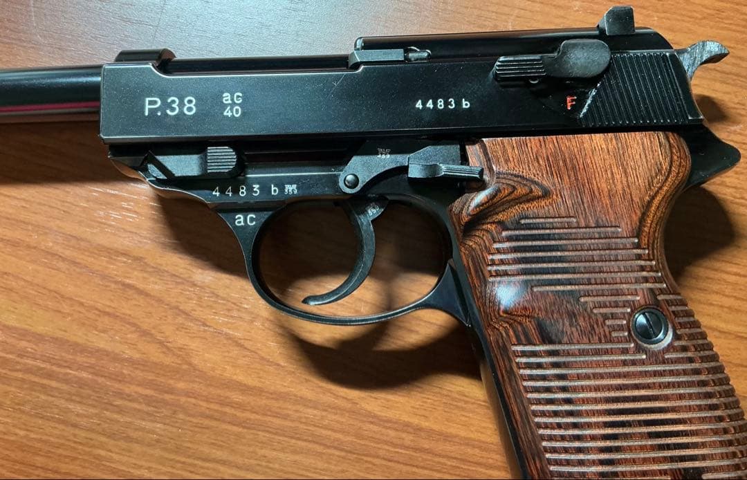 マルゼンP38 ガスブローバック ブラックメタル　ac40