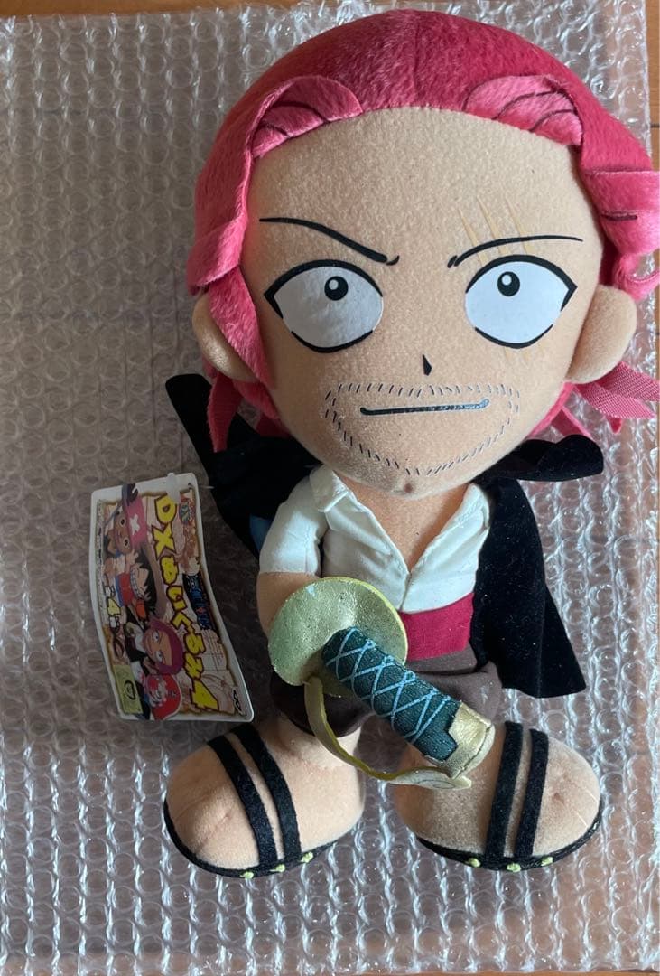 タグ付き　ONE PIECE DXぬいぐるみ 4 シャンクス