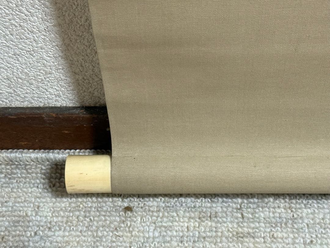 尾竹越堂筆　絹本肉筆　春景山水　共箱　掛軸　送料込み250622