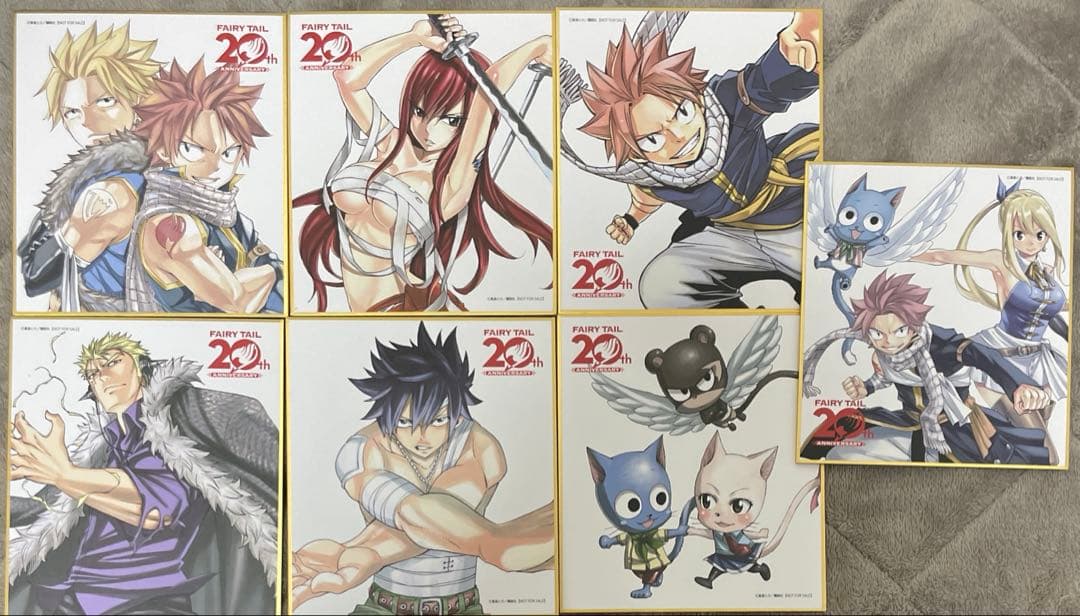 FAIRY TAIL フェアリーテイル　ノベルティ　ミニ色紙　コンプリートセット