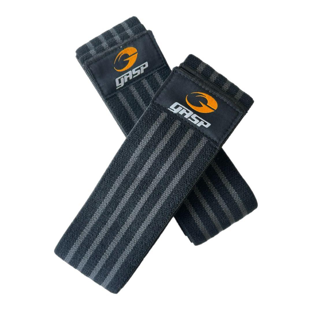 ウエイトトレーニング Gasp Knee wraps, Black/grey