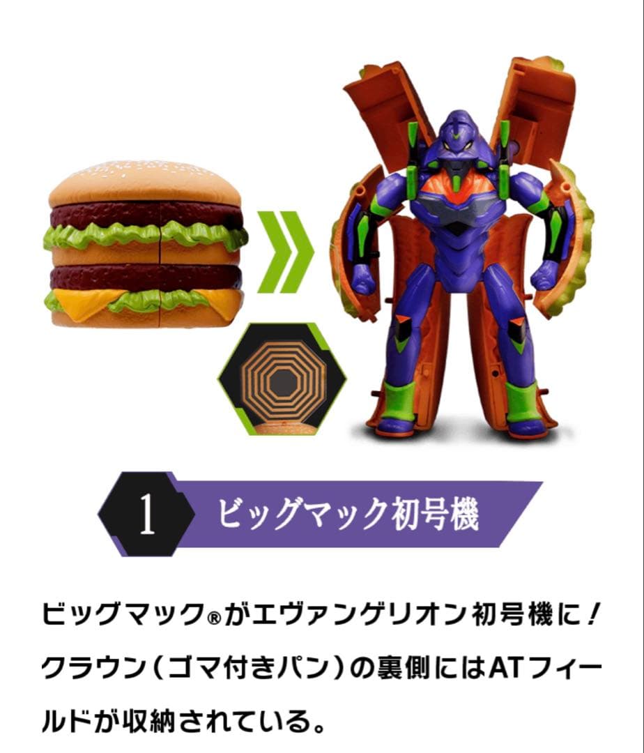 マクドナルド　エヴァンゲリオン　ゴジラ　フィギュア