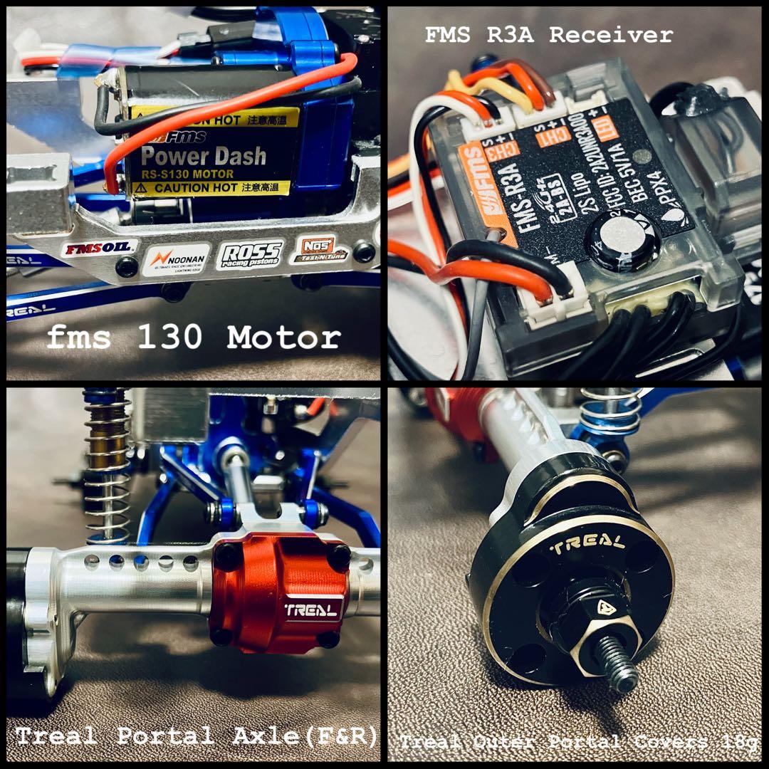 【FMS】 fcx24 スマッシャー カスタム　メタルパーツ多数　1/24 RC