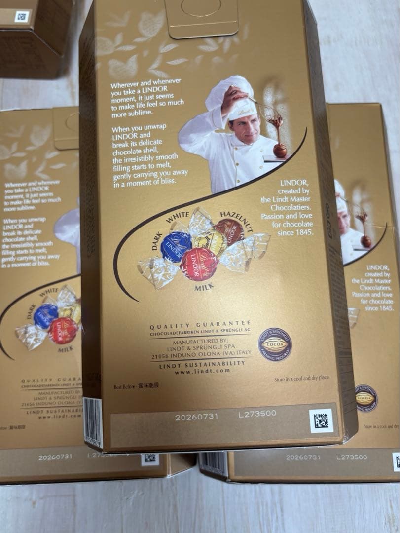 Lindt　LINDOR グリーン　アソート 600g　リンツ　リンドールx3箱