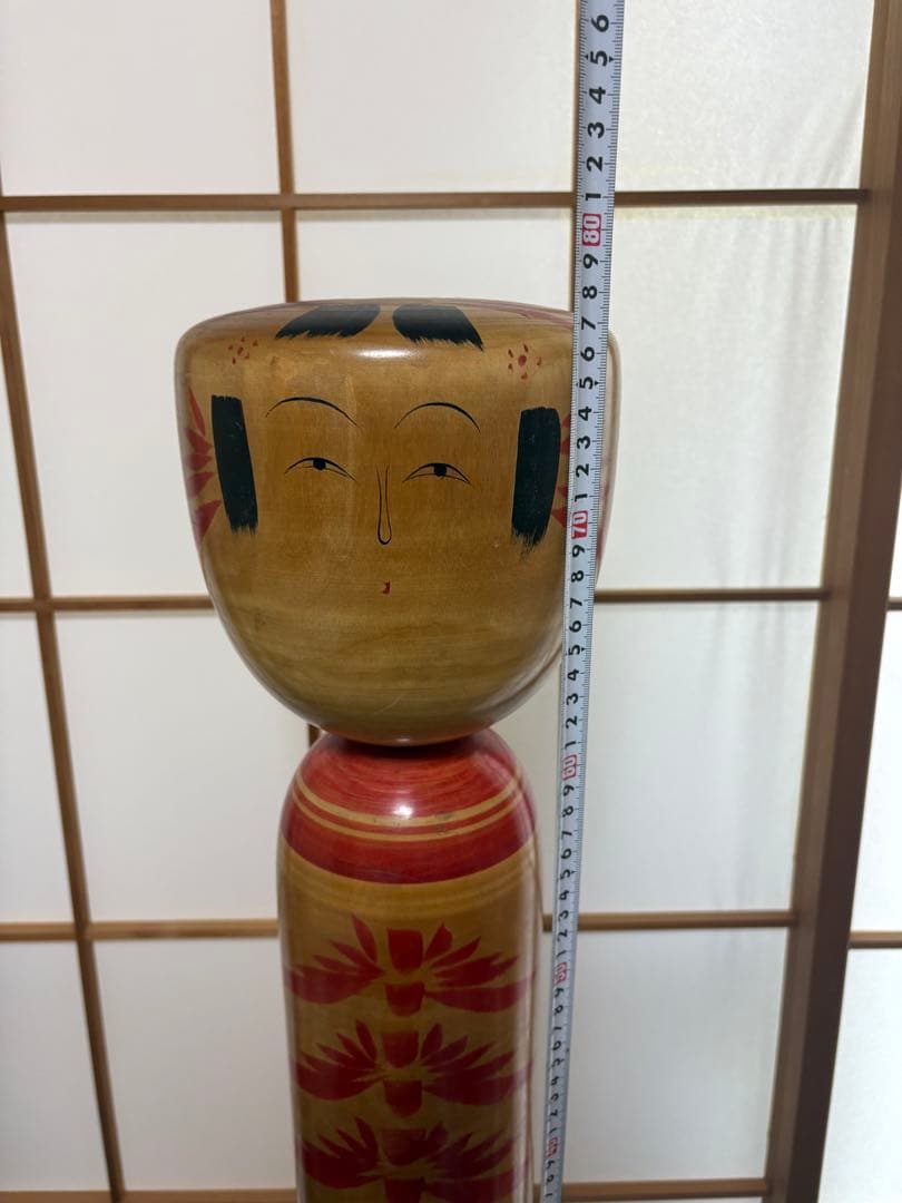 伝統的なこけし巨大人形 約87cm 石山 和夫 作　吉幾三