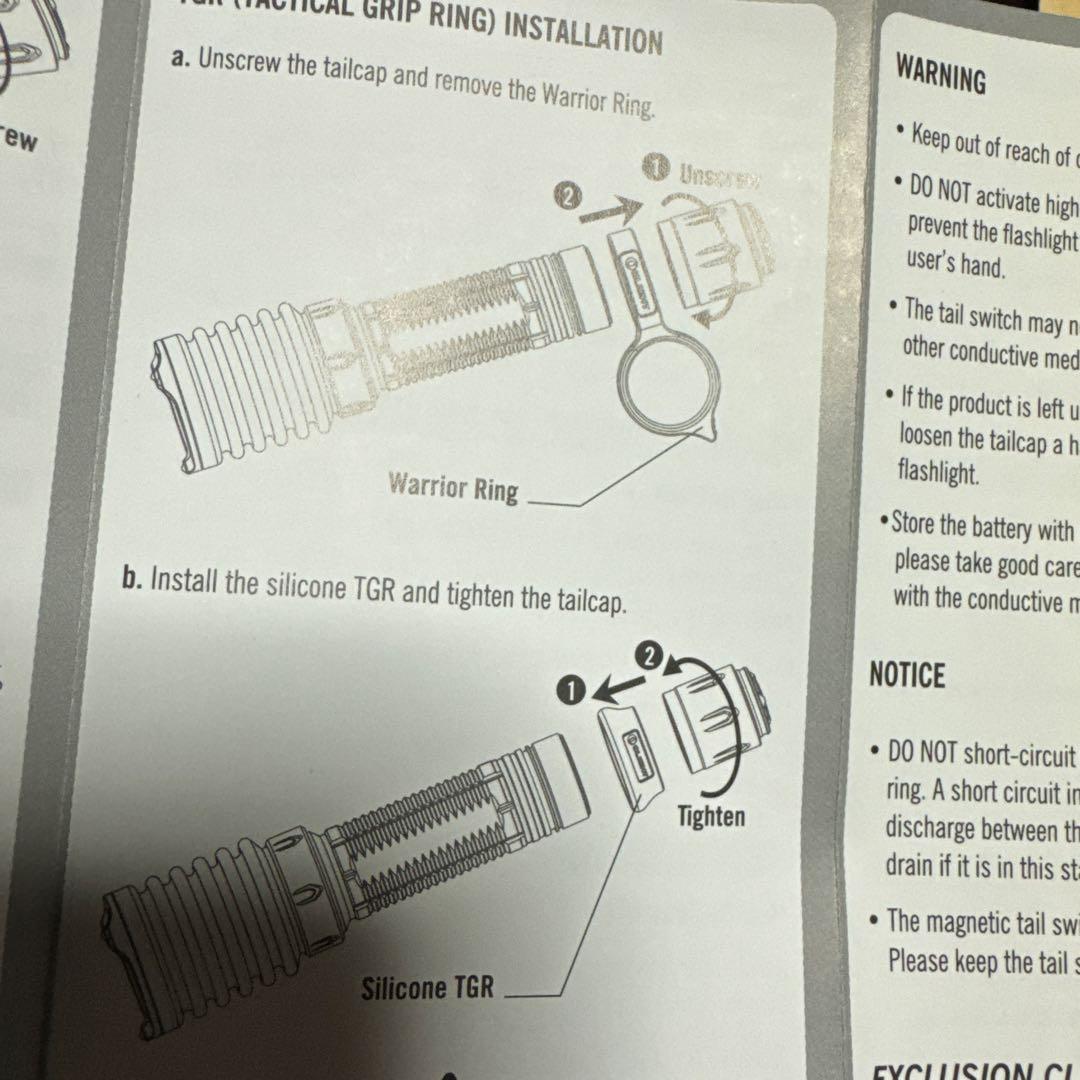 オーライトOLIGHT WARRIOR Ｘ３　田村装備開発　タクティカルライト