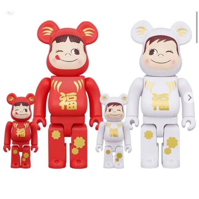 ★新品BE＠RBRICK 達磨ペコちゃん & ポコちゃん 100% & 400%