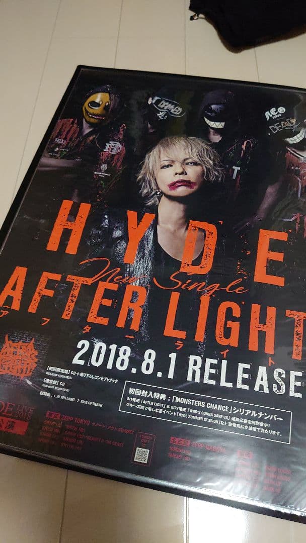 レア物 HYDE CD,Blu-ray DVD告知ポスター 12枚セット