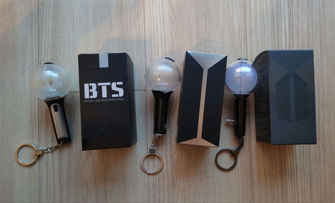 BTS Light Stick ミニペンライト キーリング　3個セット売り