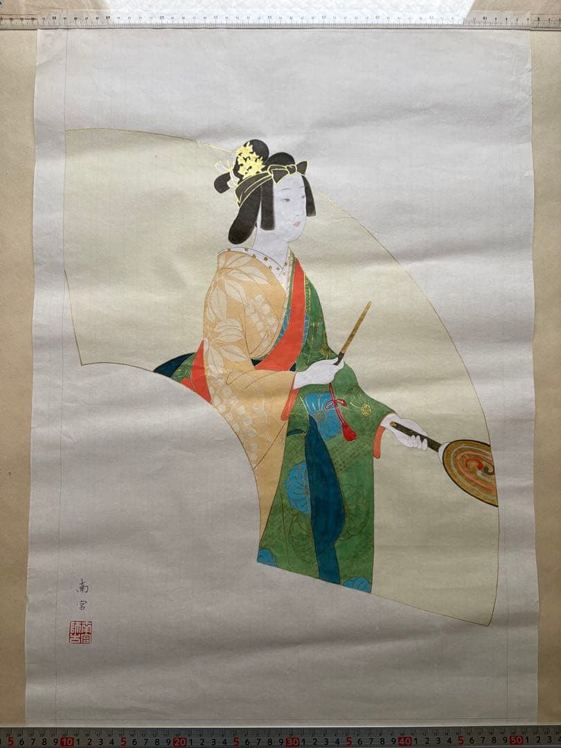 美人画　肉筆画　紙本　日本画　美術品　絵画