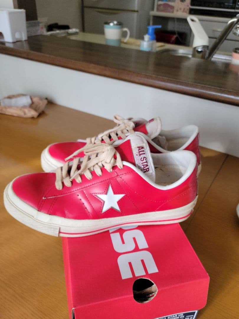 希少！CONVERSE ALL STAR レッド 25cm