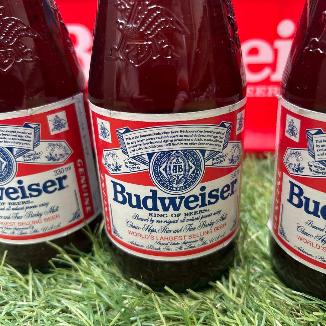 30年以上前の瓶ビール　Budweiser ケース　20本セット　古酒　希少