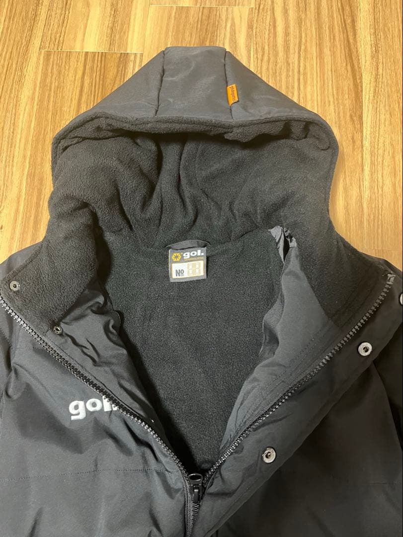 【美品】gol. ベンチコート ロングコート BLACK フリーサイズ
