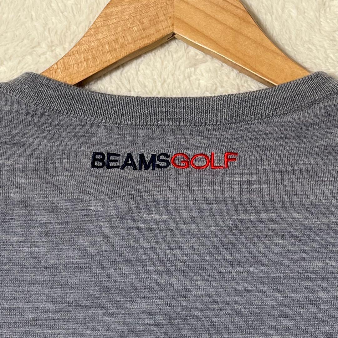 BEAMS GOLF裏地付き、防風ニットセーター　☆美品☆