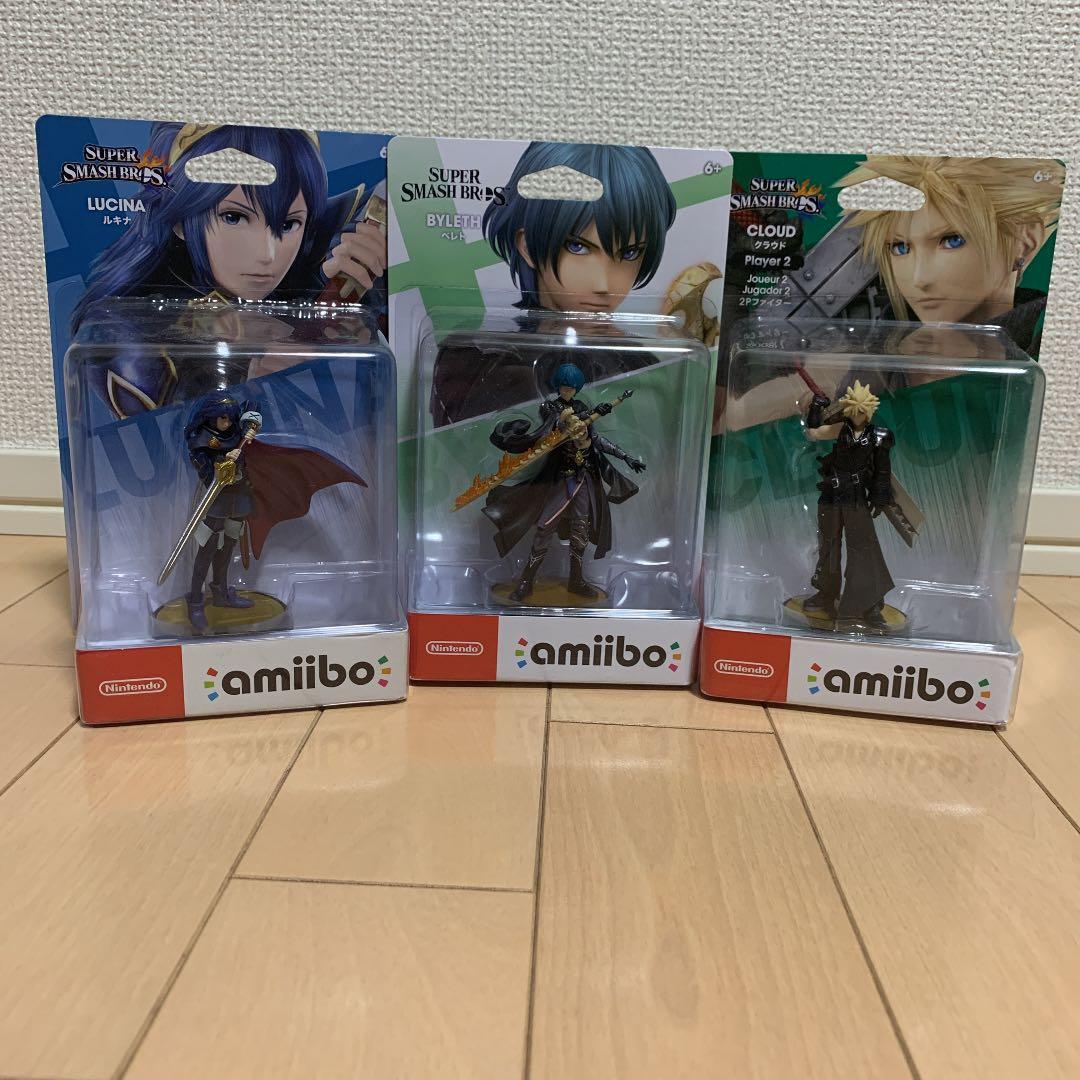 amiibo クラウド、ルキナ、ベレト(大乱闘スマッシュブラザーズシリーズ)