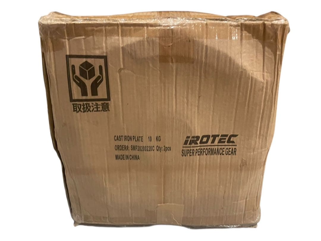 ○【美品】IROTEC アイロテック ラバープレート 10kg 2枚