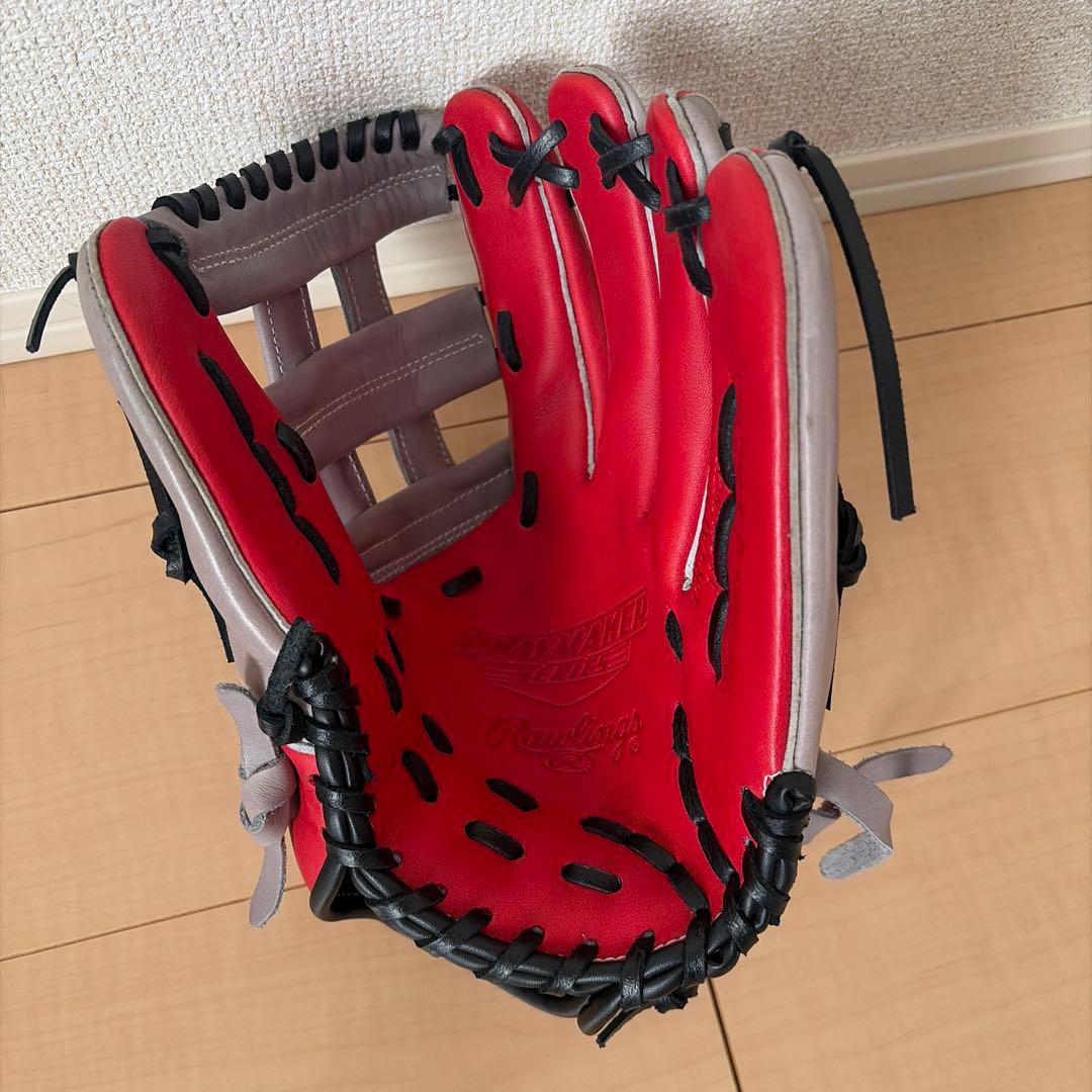 Rawlings 軟式グローブ レッド/グレー