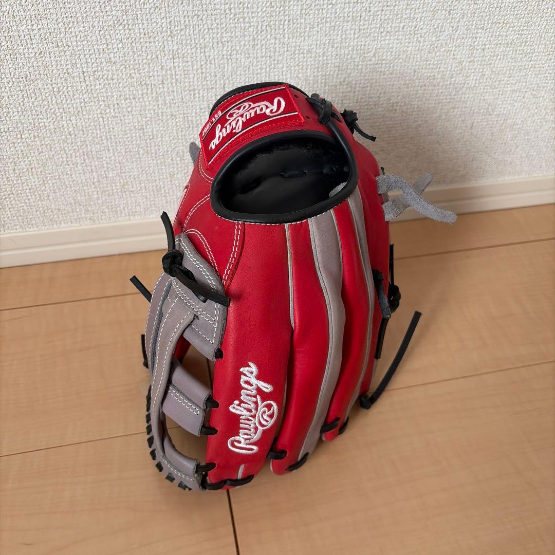 Rawlings 軟式グローブ レッド/グレー