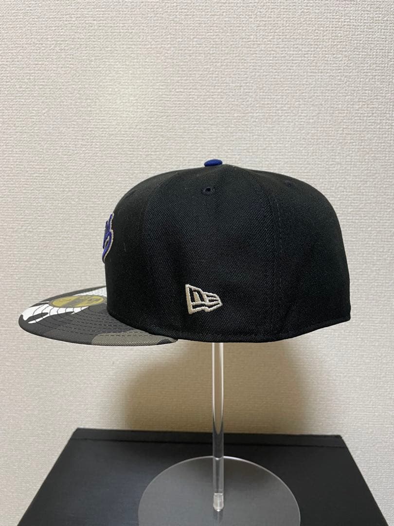 ニューエラ 59fifty LA ドジャース 大谷7 1/2 迷彩　黒　キャップ