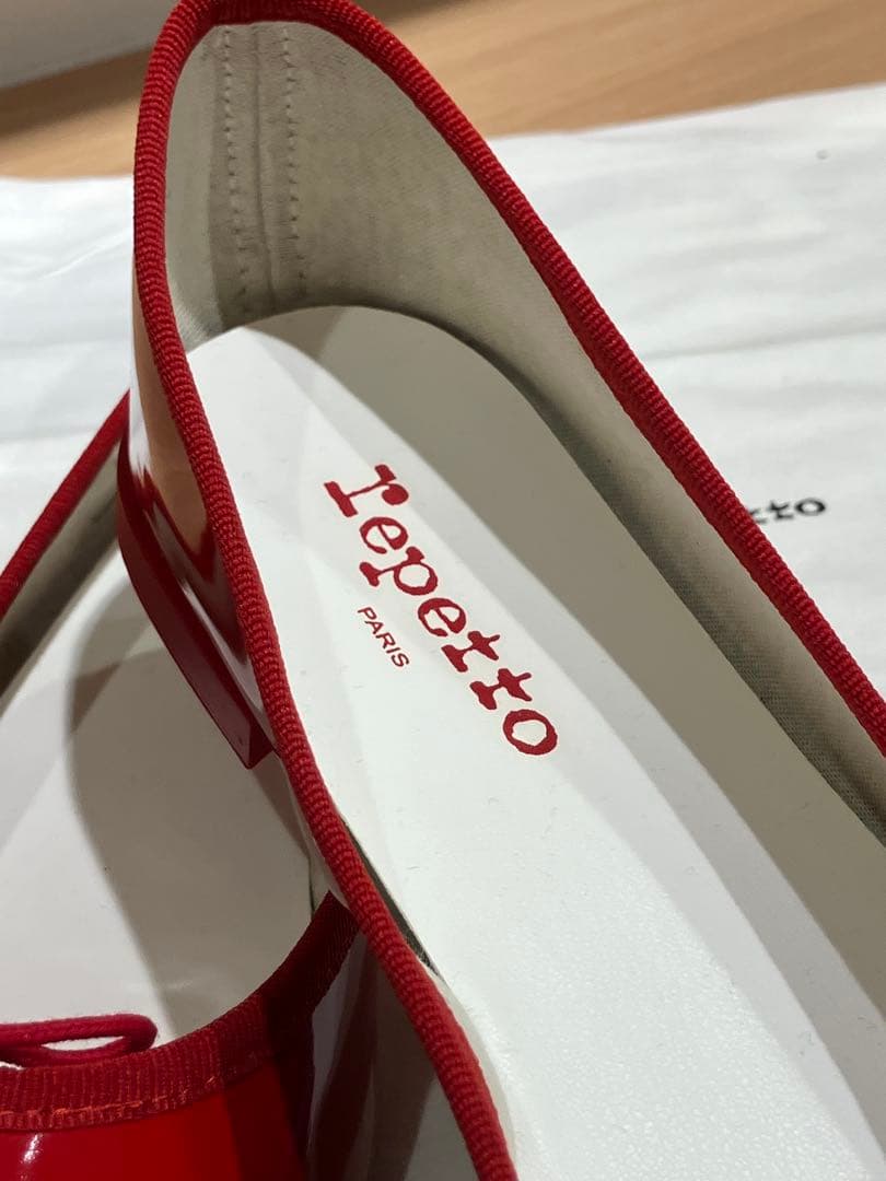repetto レペット バレエシューズ 新品用 サイズ 23.3cm 値下 赤