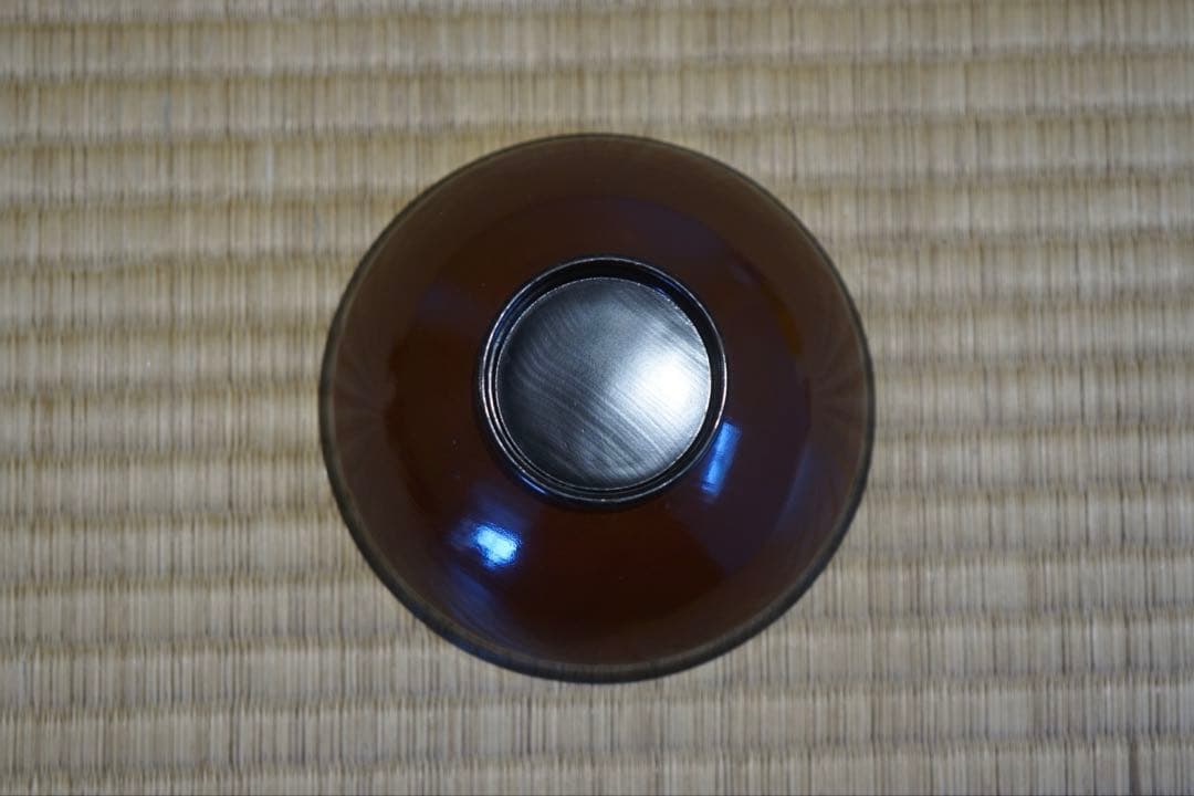 梅蒔絵 螺鈿細工 溜塗 吸物椀 2客/ 木製漆器 茶懐石