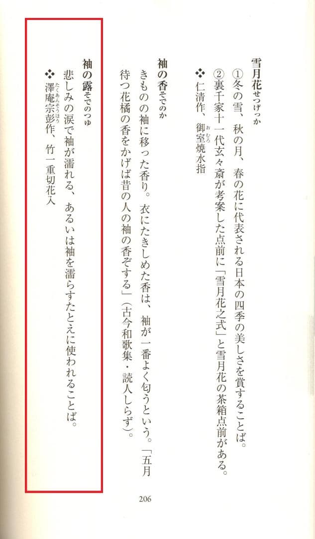 大徳寺503世管長 瑞巌宗碩自作『竹茶杓』銘：袖の露（共箱・共筒）鵬雲斎得度の師