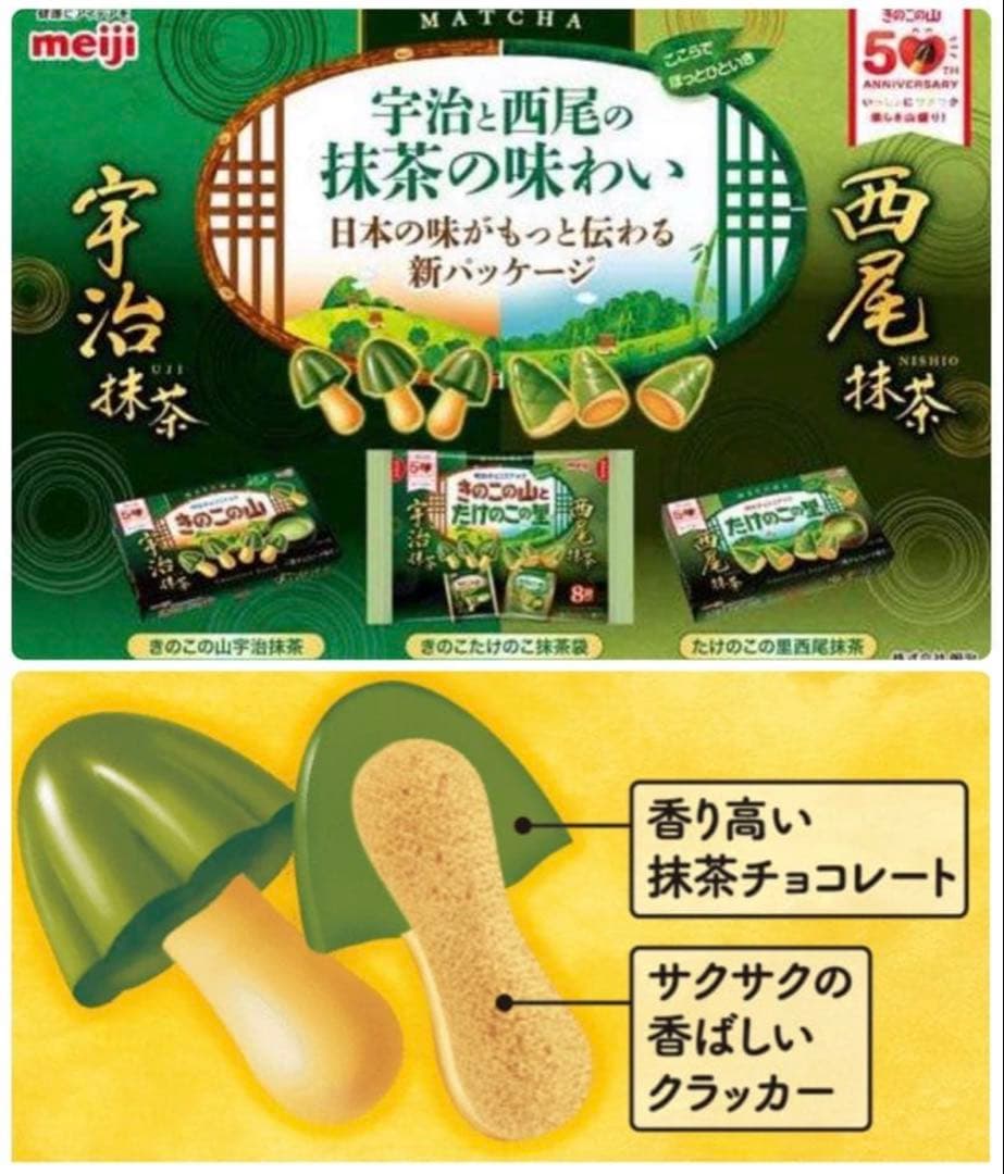 【匿名配送、即日発送】　お菓子　きのこの山宇治抹茶　アルフォート　お得まとめ売り