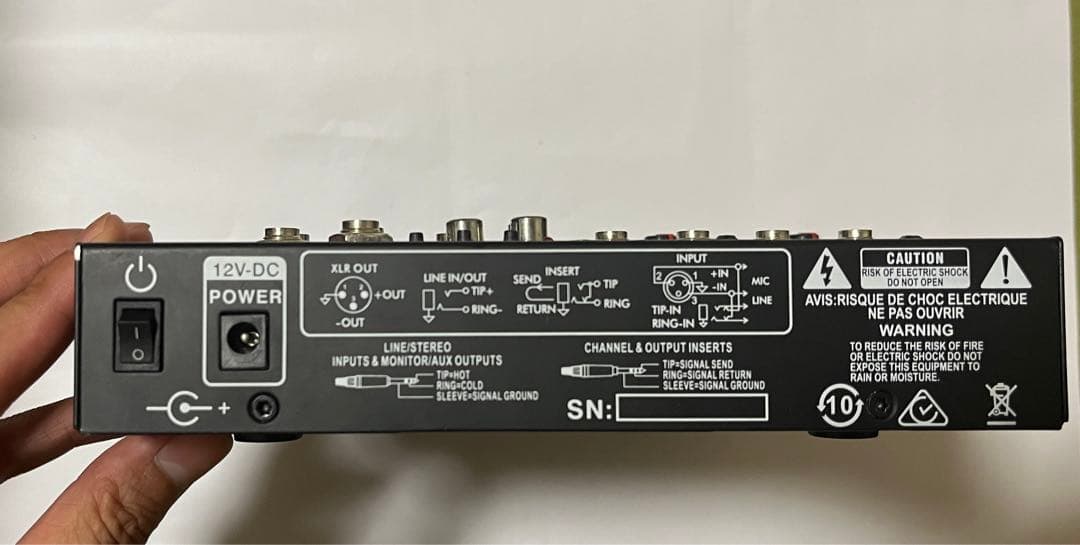 アナログミキサー 4チャンネル USB対応