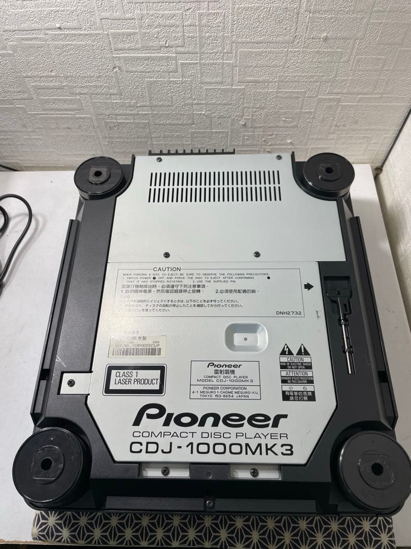 pioneer dj パイオニア　CDJ-1000mk3 回転部メンテナンス