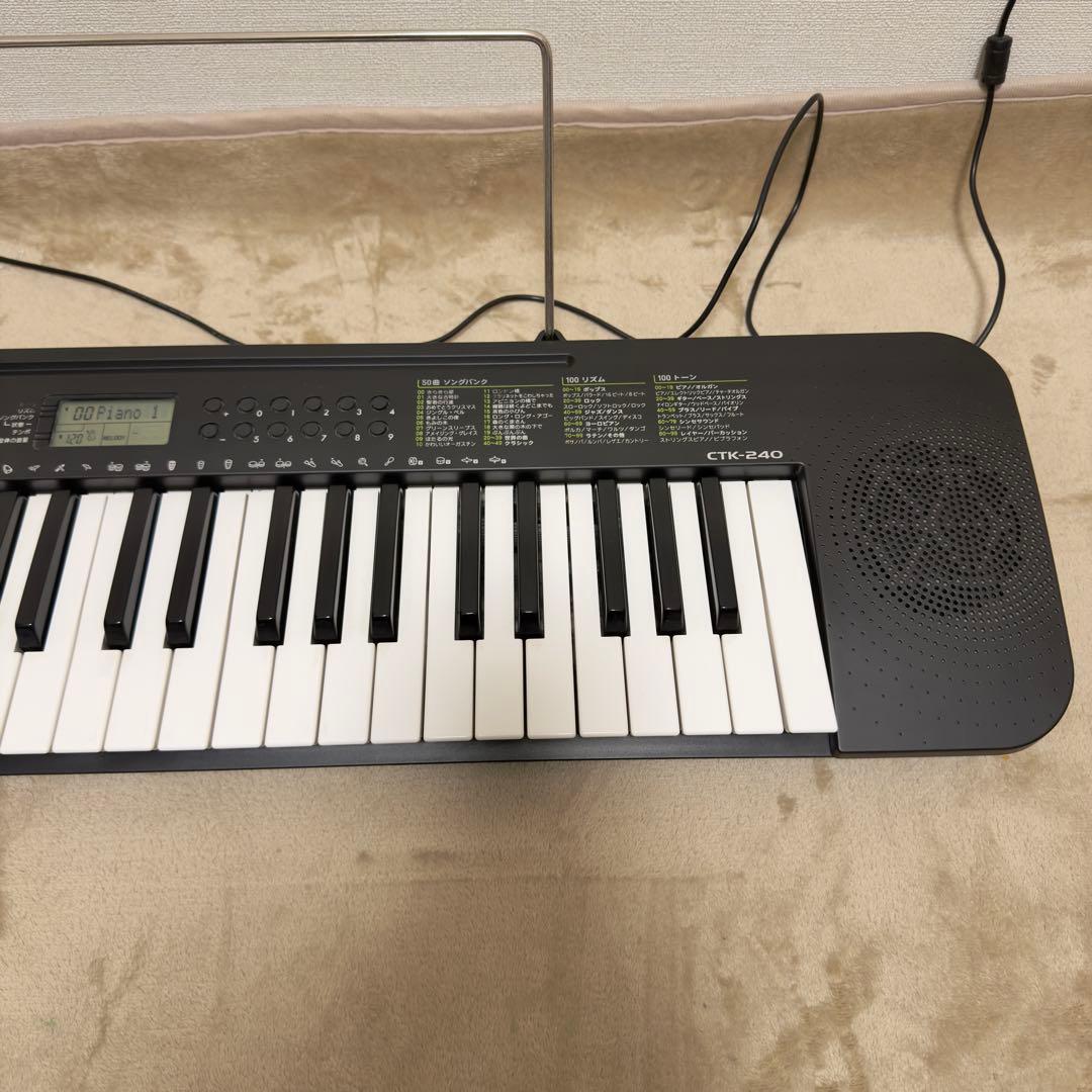 CASIO CTK-240 49鍵 電子キーボード スタンド付