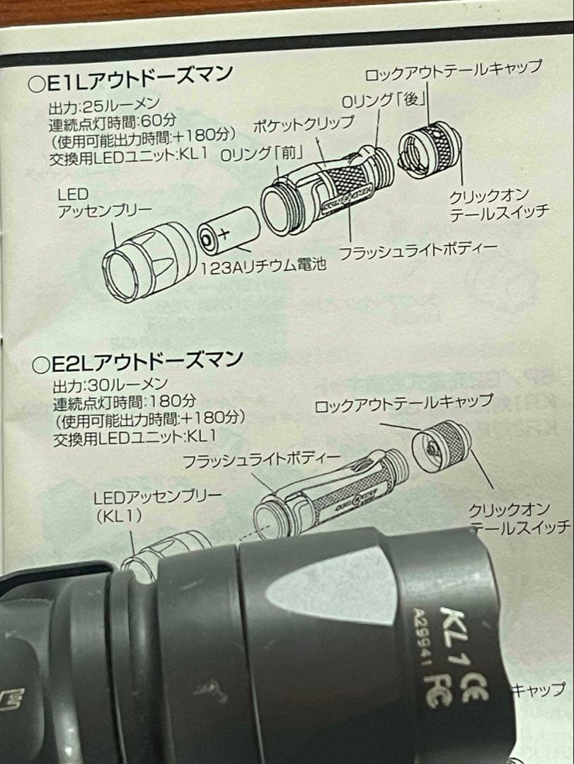 SUREFIRE アウトドアーズマン、中古