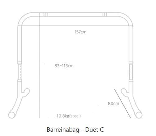 【Tanz】バレエ レッスンバー DuetCS-Wt