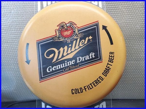 ♪ビンテージ Miller Genuine Draft BEER 電飾看板♪