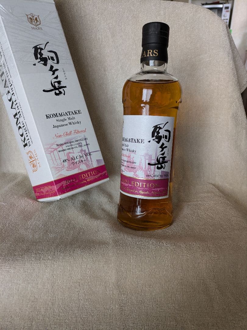 古酒 マルス駒ヶ岳シングルモルト2021エディション 箱付き 700ml 48%