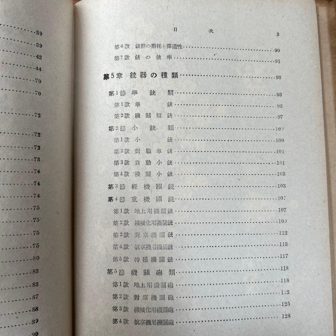 昭和18年(初版) 銃器の科学　陸軍大佐 銅金義一著　山海堂出版部