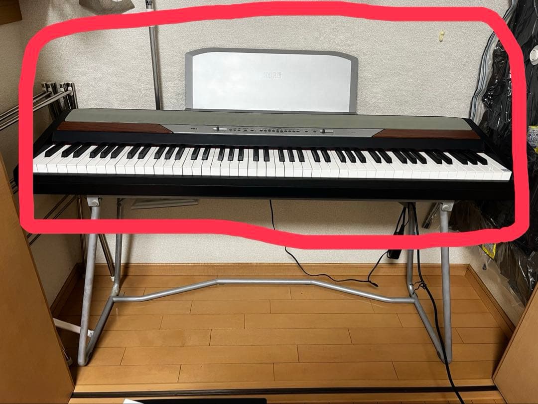 電子ピアノ　コルグ　korg sp-250 88鍵　スタンドなし