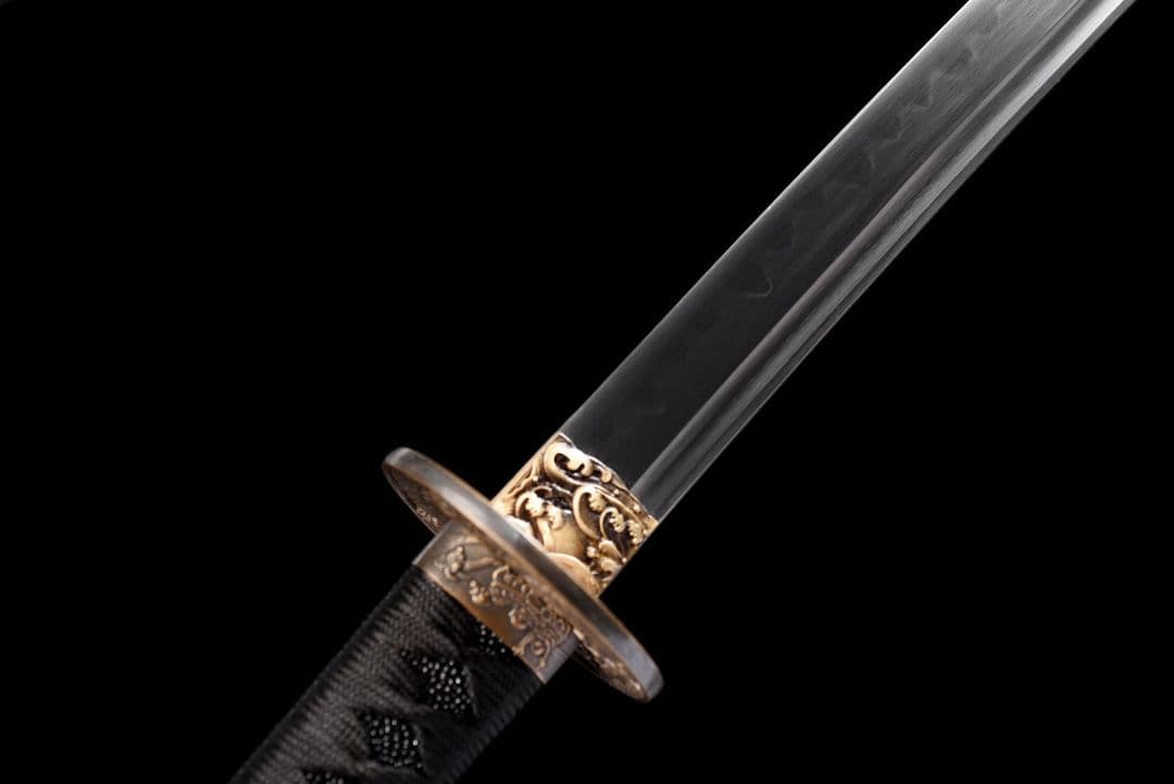 1058-武具 刀装具 日本刀　模造刀 居合刀 武士道 武蔵 鑑賞用 手鍛造打