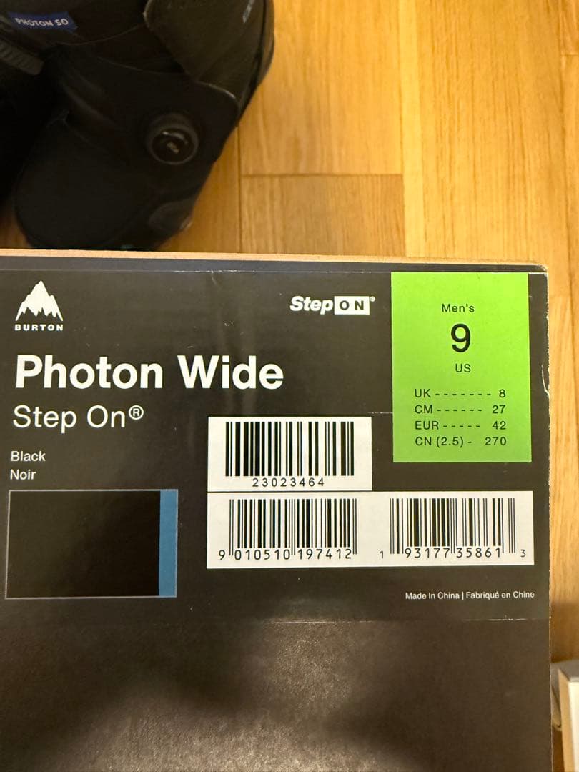 Burton Photon Wide Step On ブーツ US 9