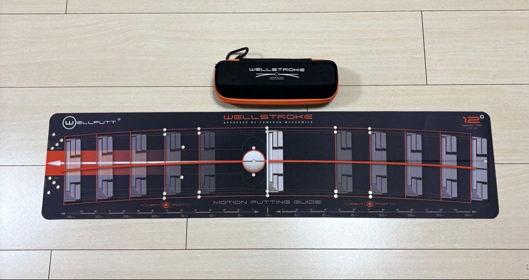 極美品 WELLSTROKE 12° RH パター練習 WELLPUTT ゴルフ
