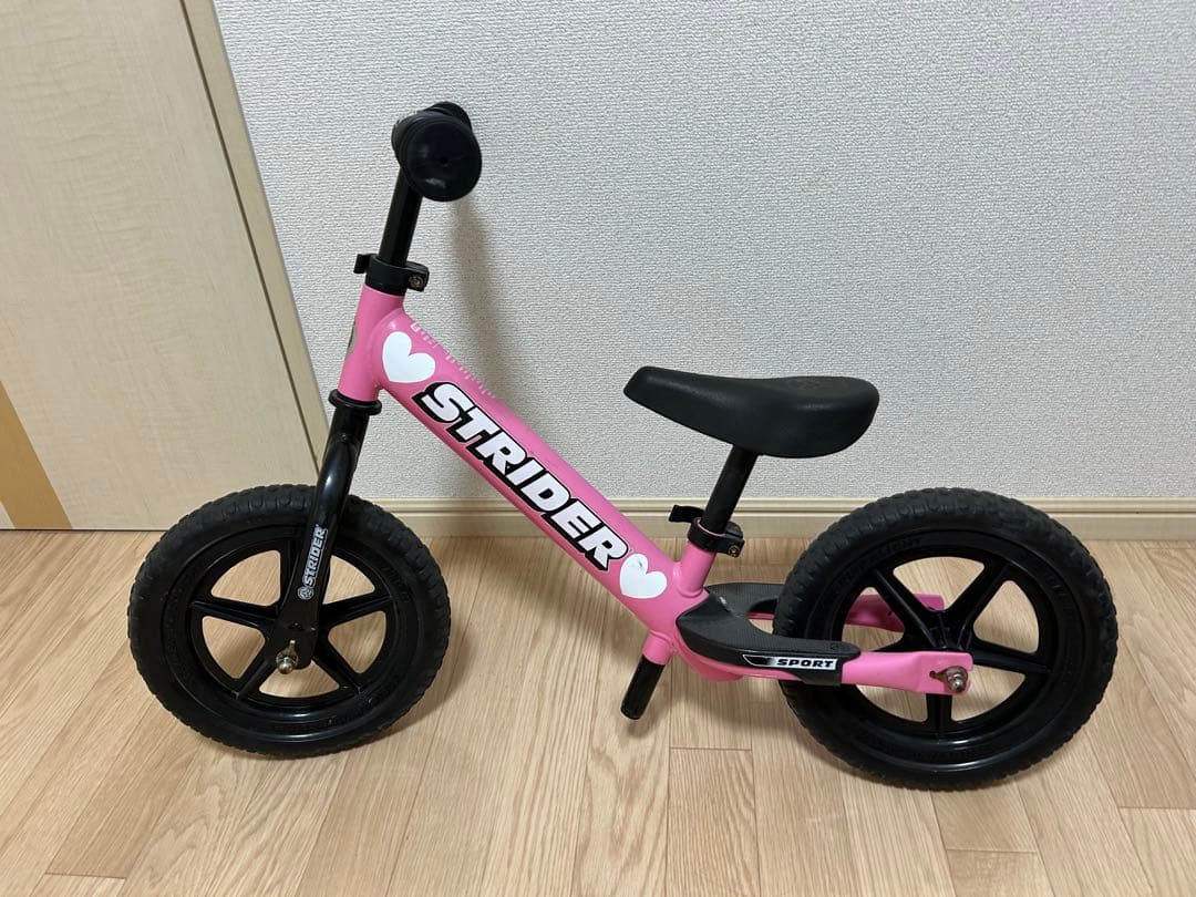 【美品】STRIDER 12 SPORT バランスバイク ピンク