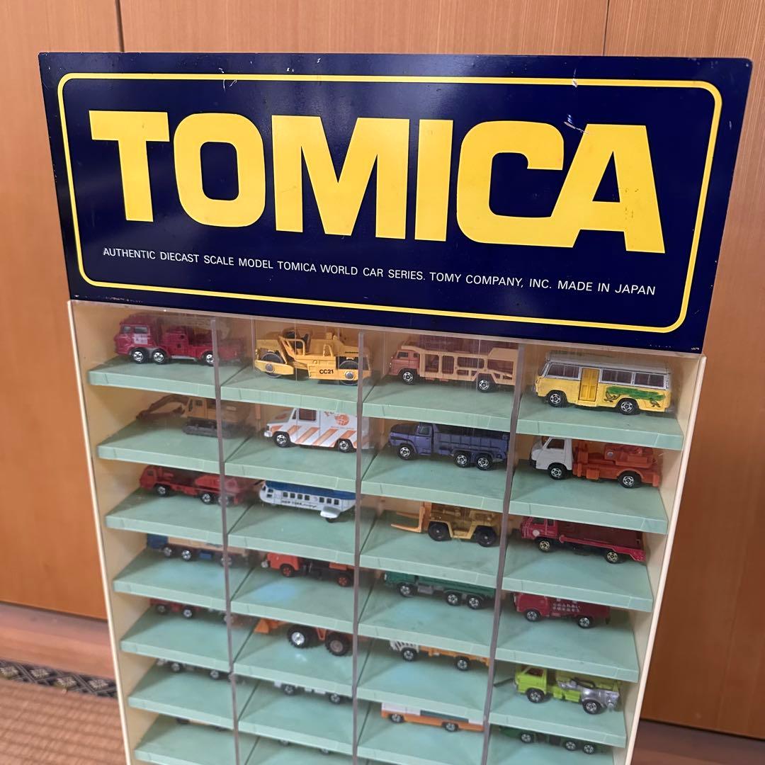 TOMICA店頭用ディスプレイショーケース+ミニカー42台セット コレクション