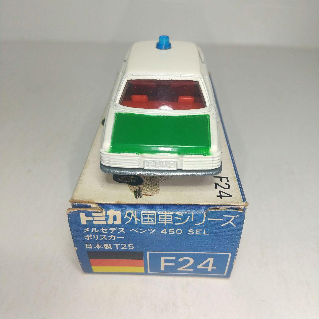 (3309)トミカ 青箱 日本製 メルセデス ベンツ 450SEL ポリスカー