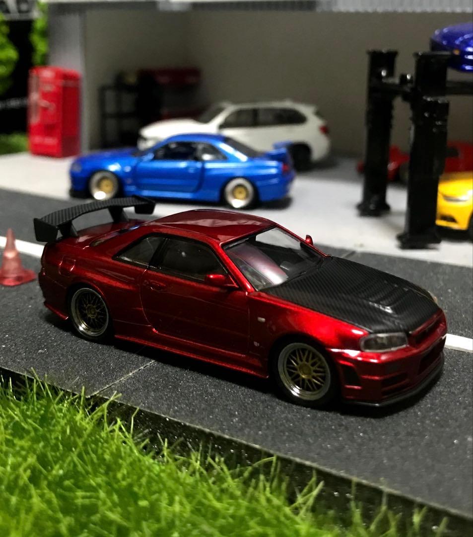 イグニッションモデル 1/64 スカイライン R34 GTR 限定レッド　未開封