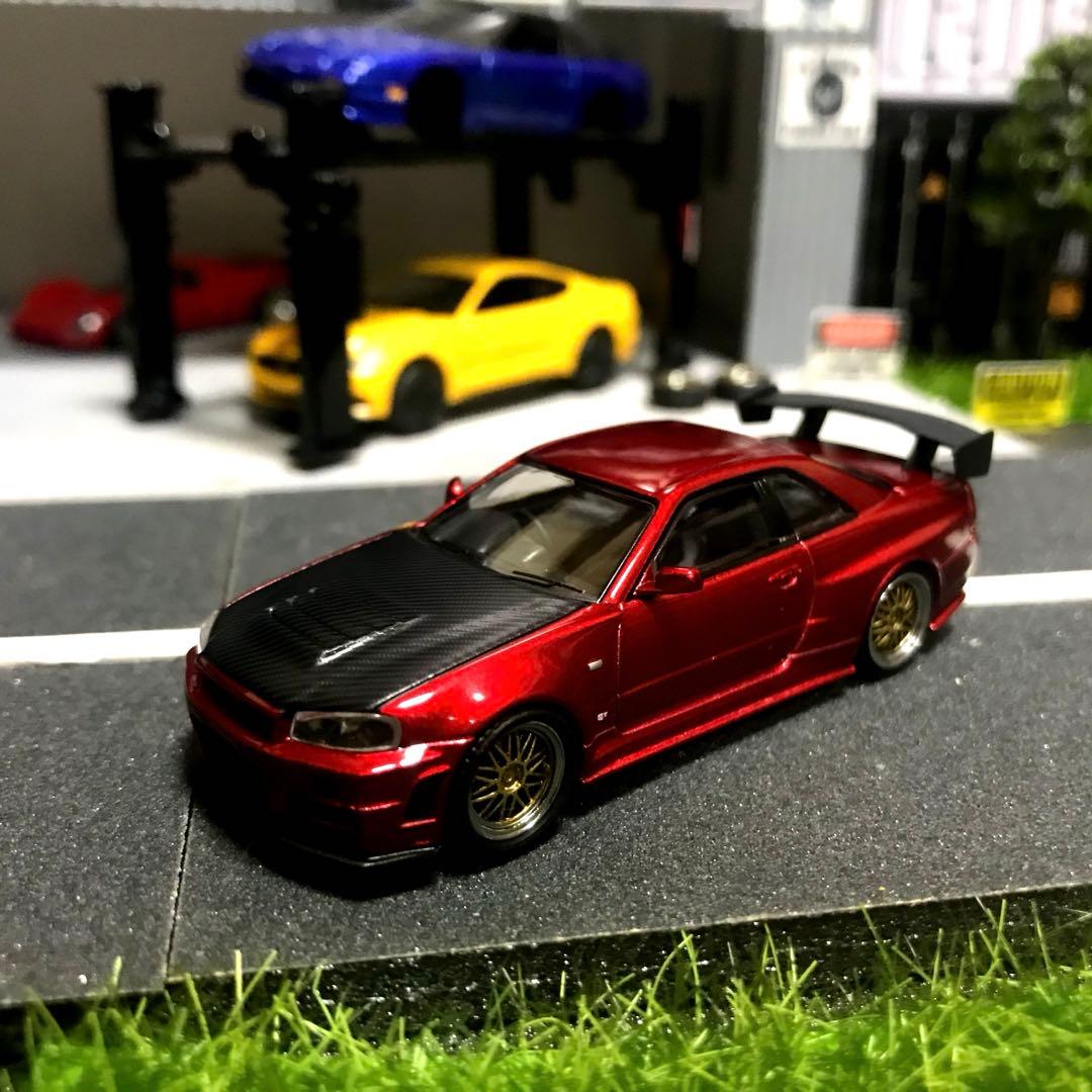 イグニッションモデル 1/64 スカイライン R34 GTR 限定レッド　未開封
