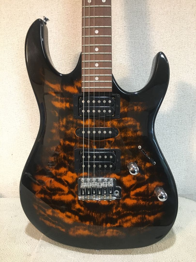 Ibanez エレキギター GRX70QA-SB ソフトケース付　M2045