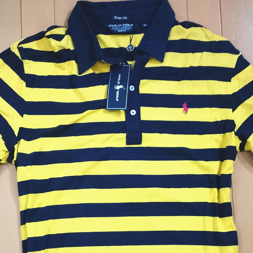 新品 未使用 Polo Golf 大きいサイズXLサイズ ストライプポロシャツ