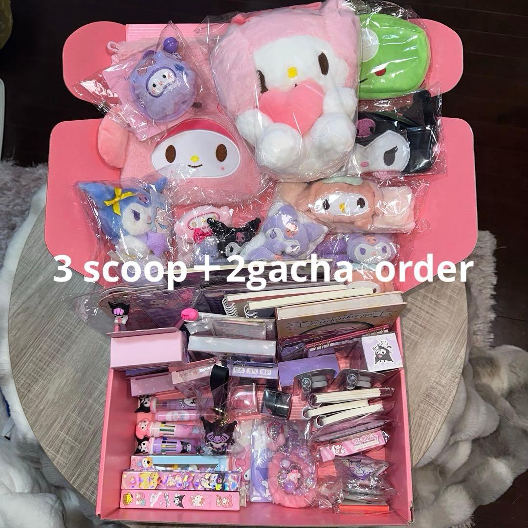 ❤︎ 2 Scoop ＋1 ガチャorder❤︎ サンリオキャラクター　ギフトセット