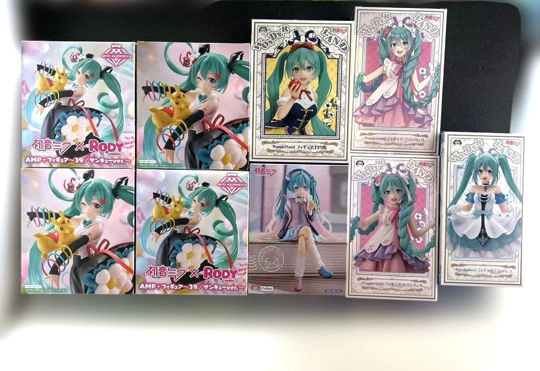 初音ミクフィギュアセットまとめ売りAMPぬーどるストッパーWonderland