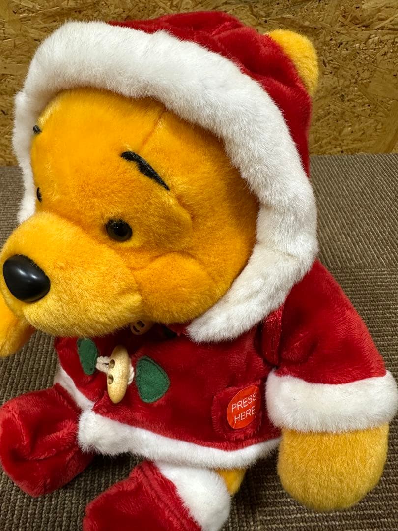くまのプーさん　ぬいぐるみ　ディズニー　クリスマス　ディズニーストア
